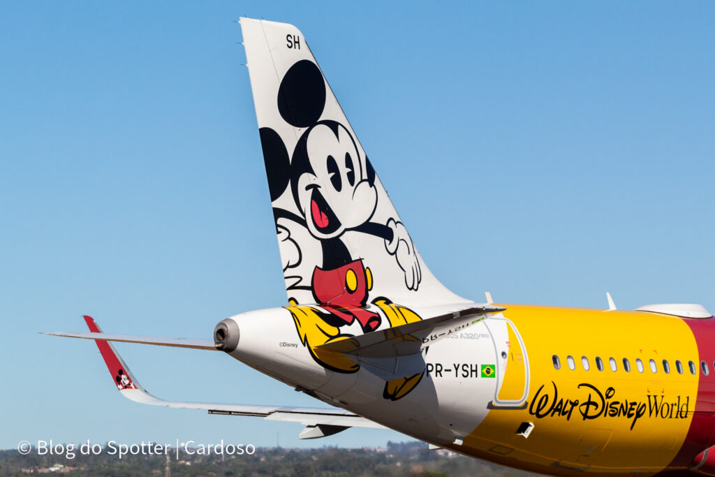 PR-YSH - Mickey Mouse Nas Nuvens - Airbus A320 NEO AZUL | BLOG DO SPOTTER