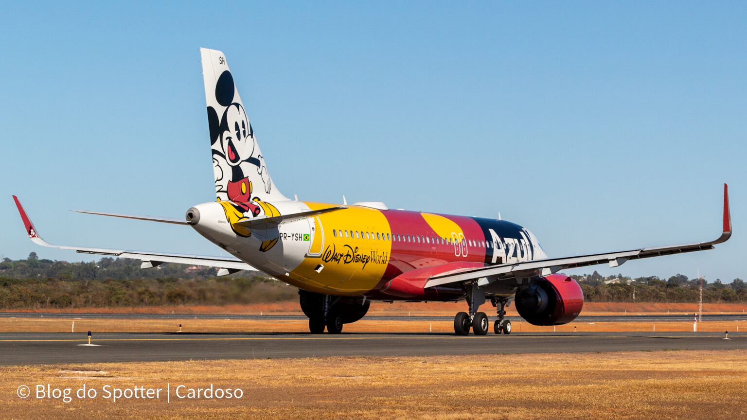 PR-YSH - Mickey Mouse Nas Nuvens - Airbus A320 NEO AZUL | BLOG DO SPOTTER
